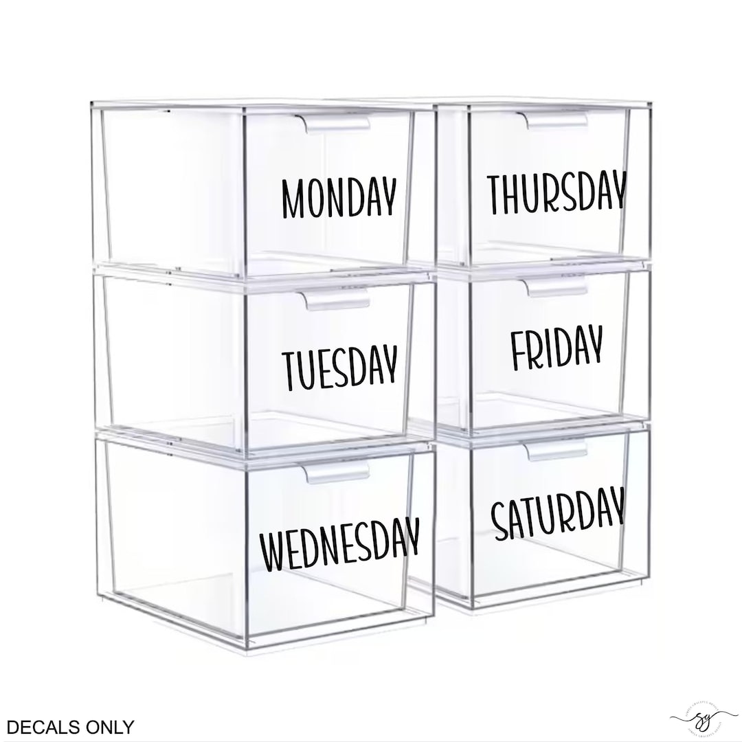 Days of the Week Decals, Classroom Labels, Back to School Supplies ...