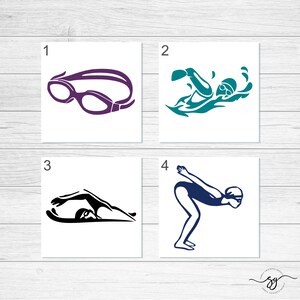 Swimmer Decal Gift for Swim Instructor Swim Team Gifts - Etsy