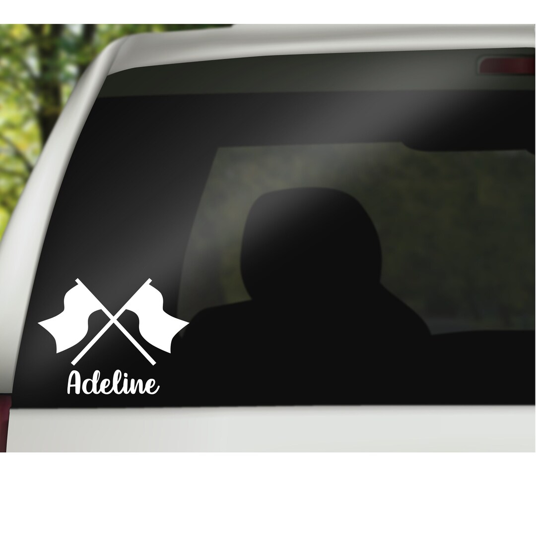 Color Guard Decal, Color Guard Gift, Flag Decal, Senior Graduation, Car ...