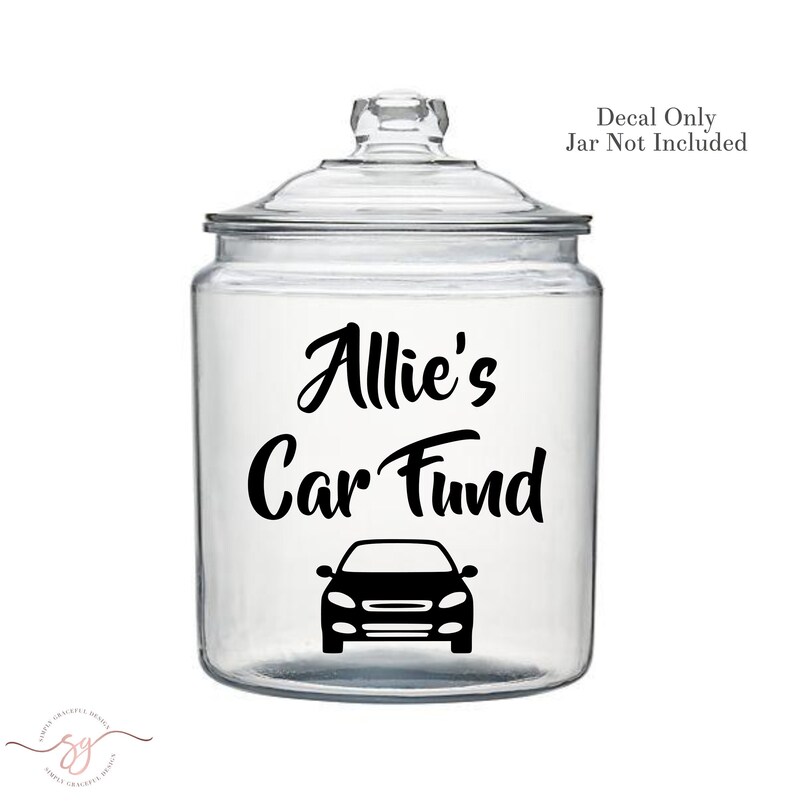 Car Fund Decal New Driver Gift Savings Decal Gift for Teen - Etsy