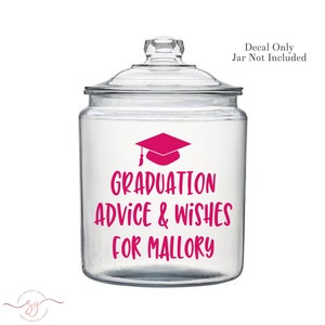 Custom Graduation Decal, Graduation Wishes, Personalized Decal, Gifts ...