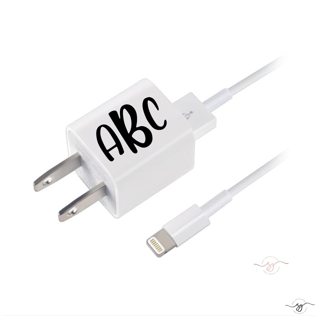 Charger Decal, iPhone Charger, Cell Phone Charger, Phone Charger Decal ...
