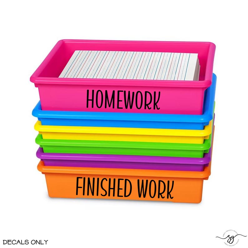 Classroom Labels, Back to School Decals, Bin Labels, Teacher ...