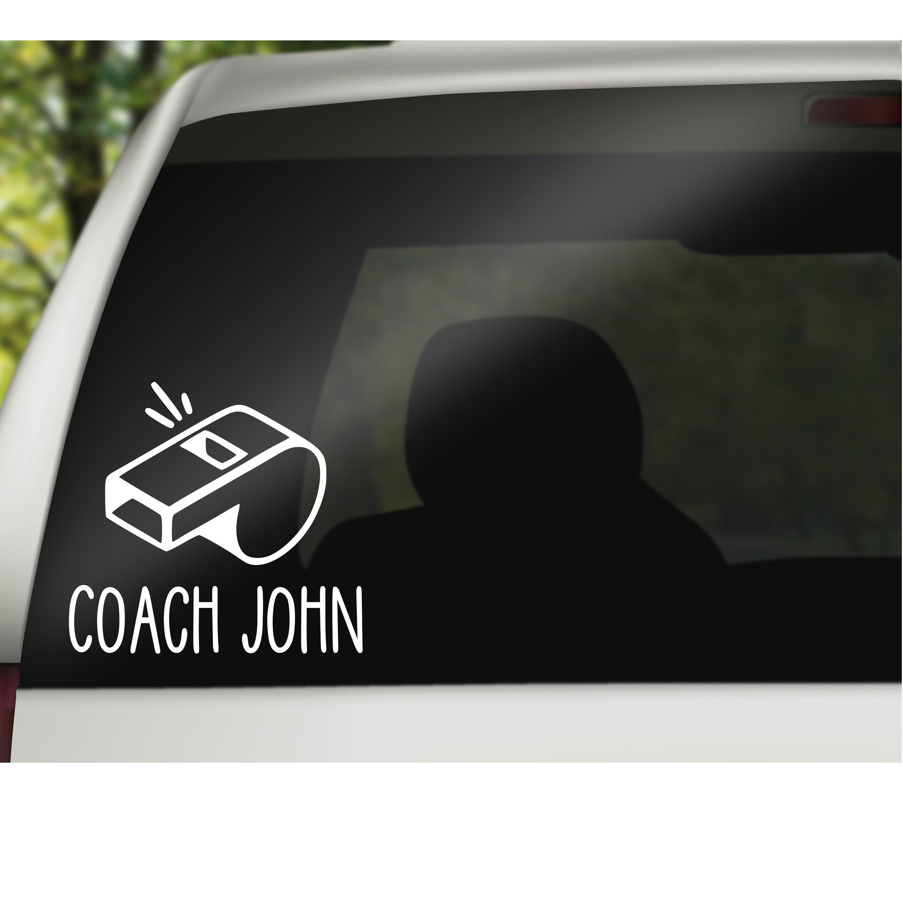Whistle Decal Coach Water Bottle Decal Coach Gift PE - Etsy