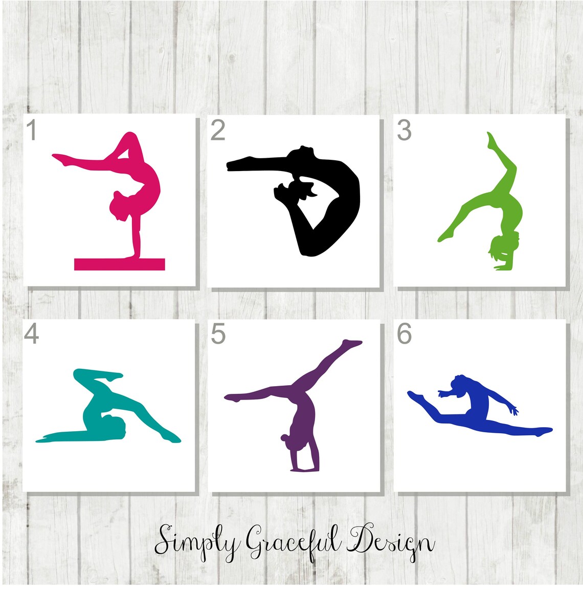 Gymnastics Decal Custom Gymnast Decal Gift for Gymnastics | Etsy