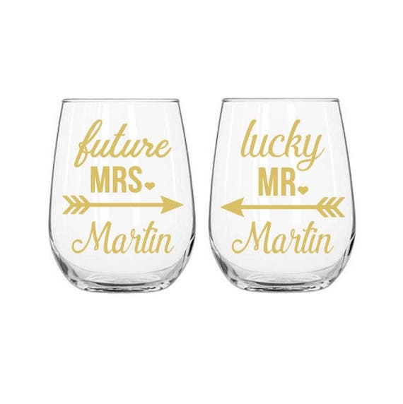 Future Mrs Decal Lucky Mr Decal Engagement Decal Bride | Etsy