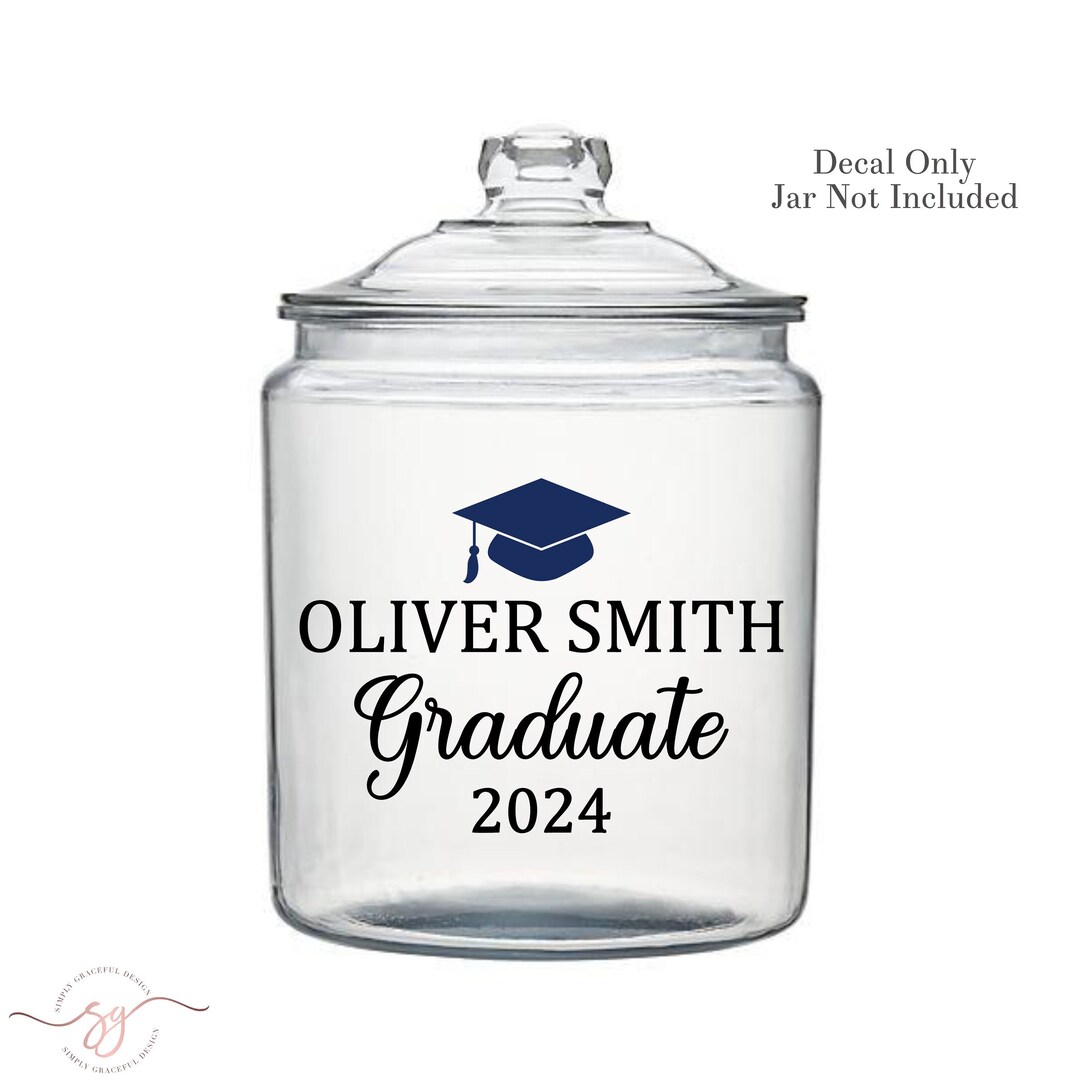 Personalized Graduate Decal, Graduation Party Decal, Class of 2024 ...