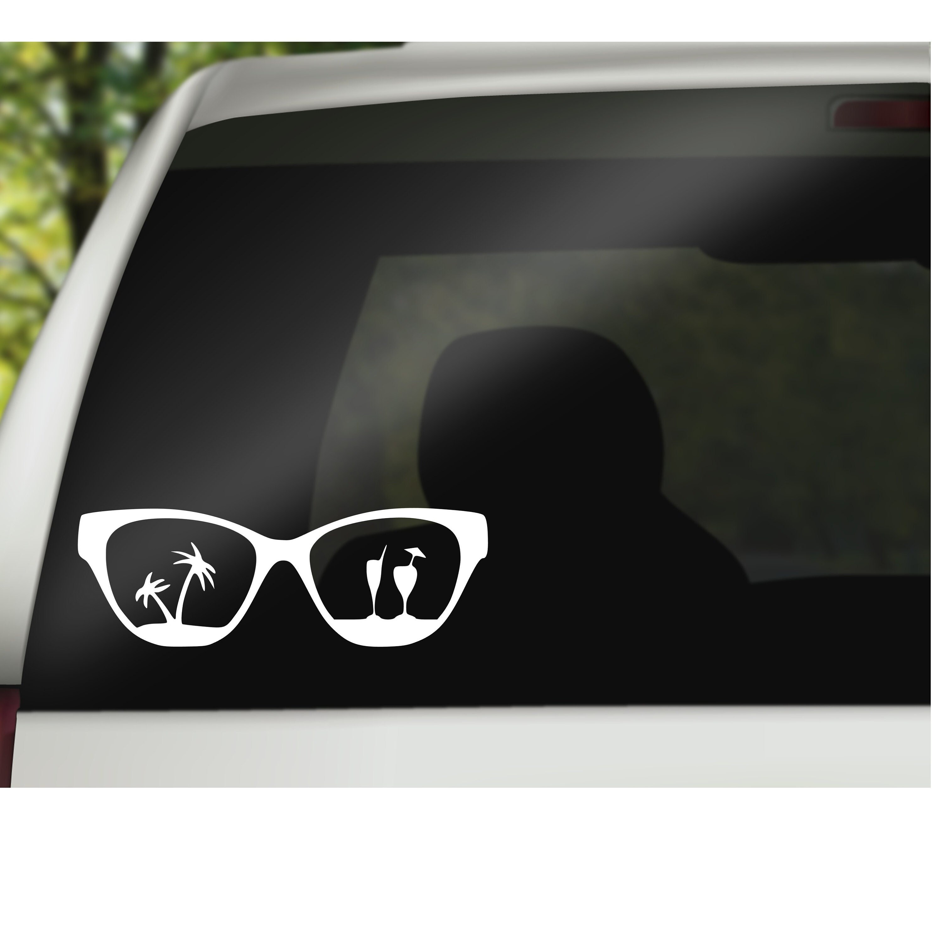 Sunglasses Beach Decal Summer Decal Beach Tumbler Decal - Etsy