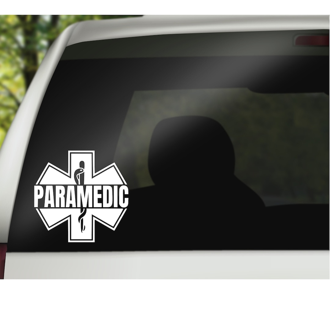 Paramedic Decal, EMT Decal, EMS Decal, Medical Gift, Emergency Services ...