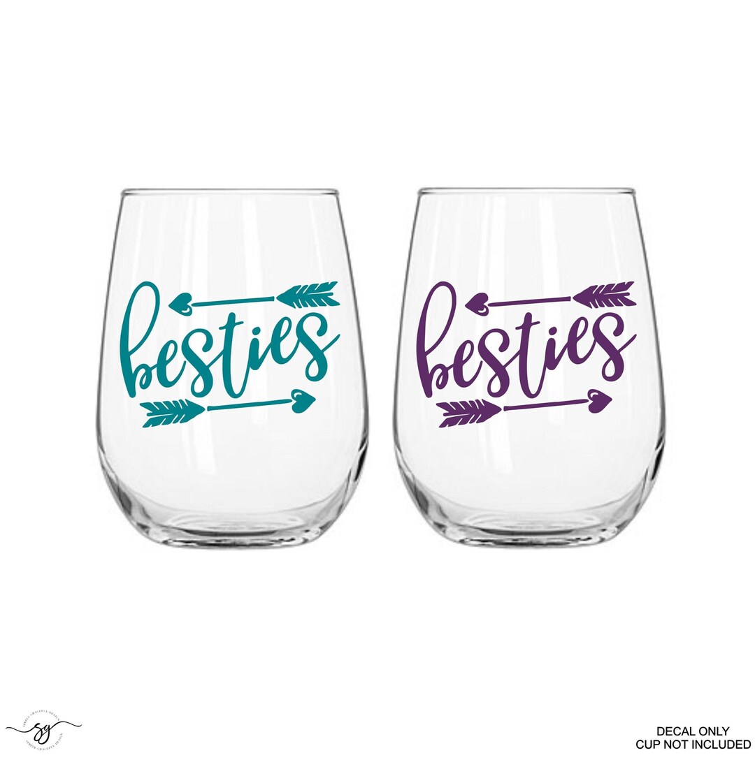 Best Friend Bestie Decal, BFF Gift, Sorority Sister Gift, Tumbler Decal ...