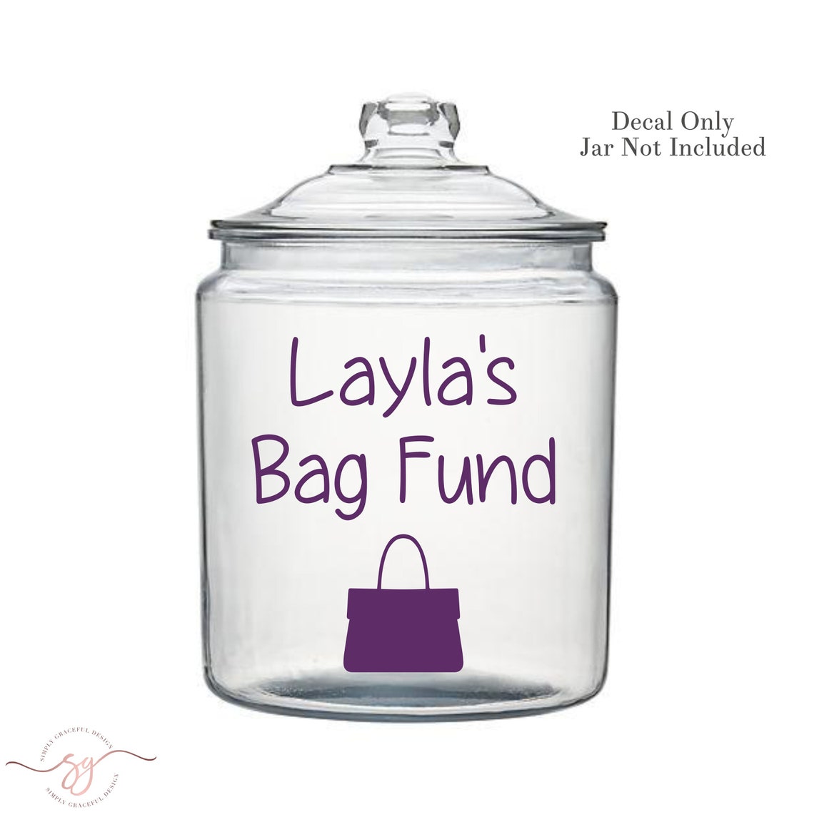 Purse Fund Decal, Shopping Decal, Fashion Lover Gift, Savings Decal - Etsy