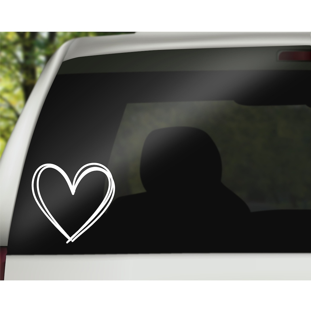 Heart Name Decal, Heart Decal, Glitter Laptop Decal, Tumbler Decal, Car ...