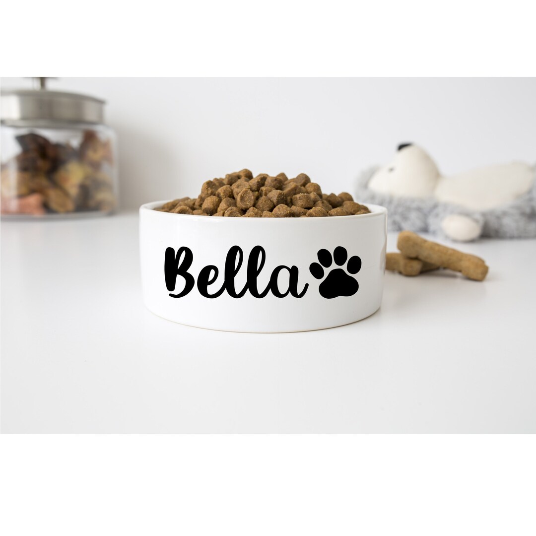 Dog Bowl Decal Dog Dish Decal Water Bowl Decal Personalized - Etsy