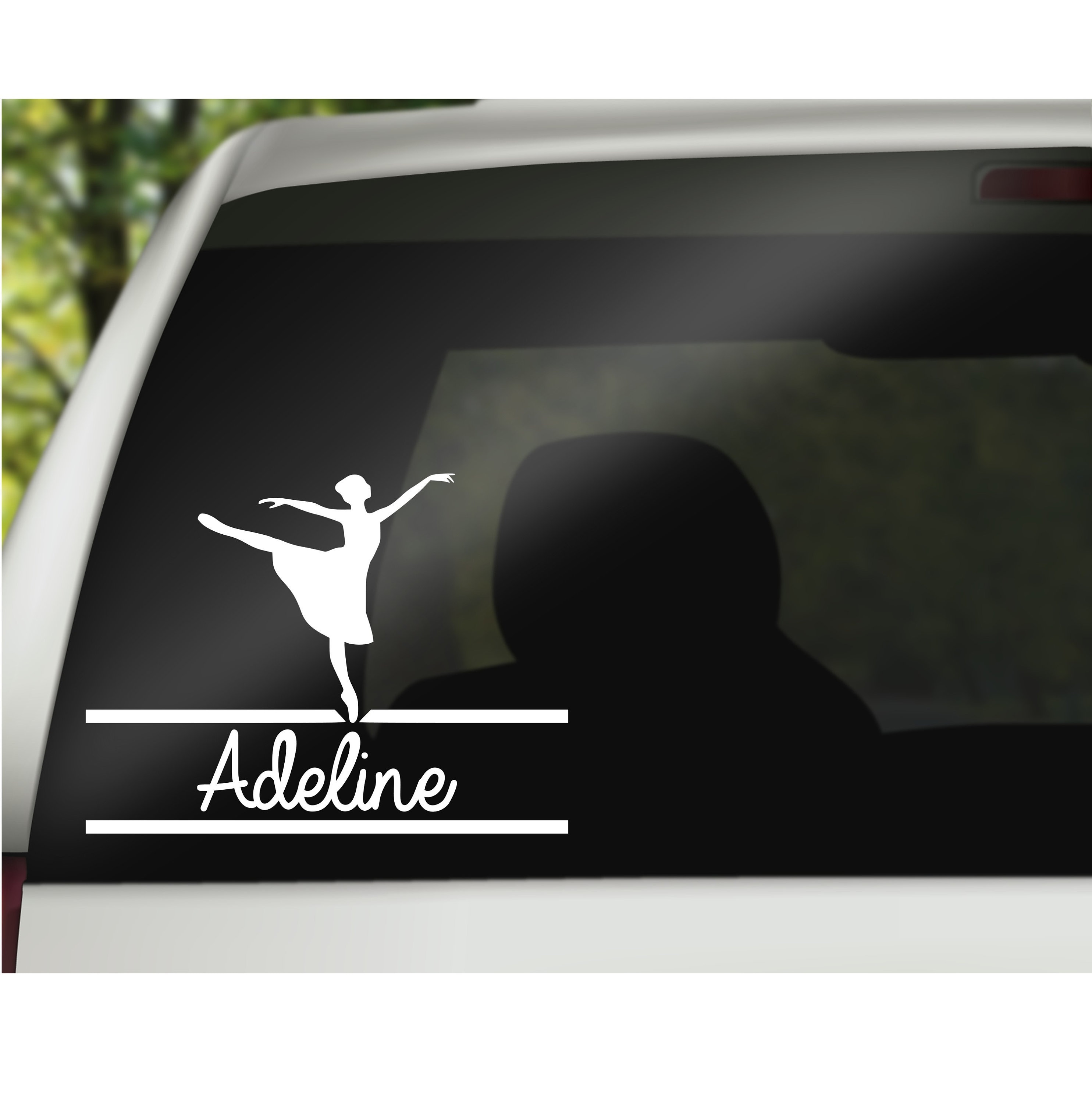 Ballet Dancer Decal Dance Studio Decal Dance Teacher Decal | Etsy