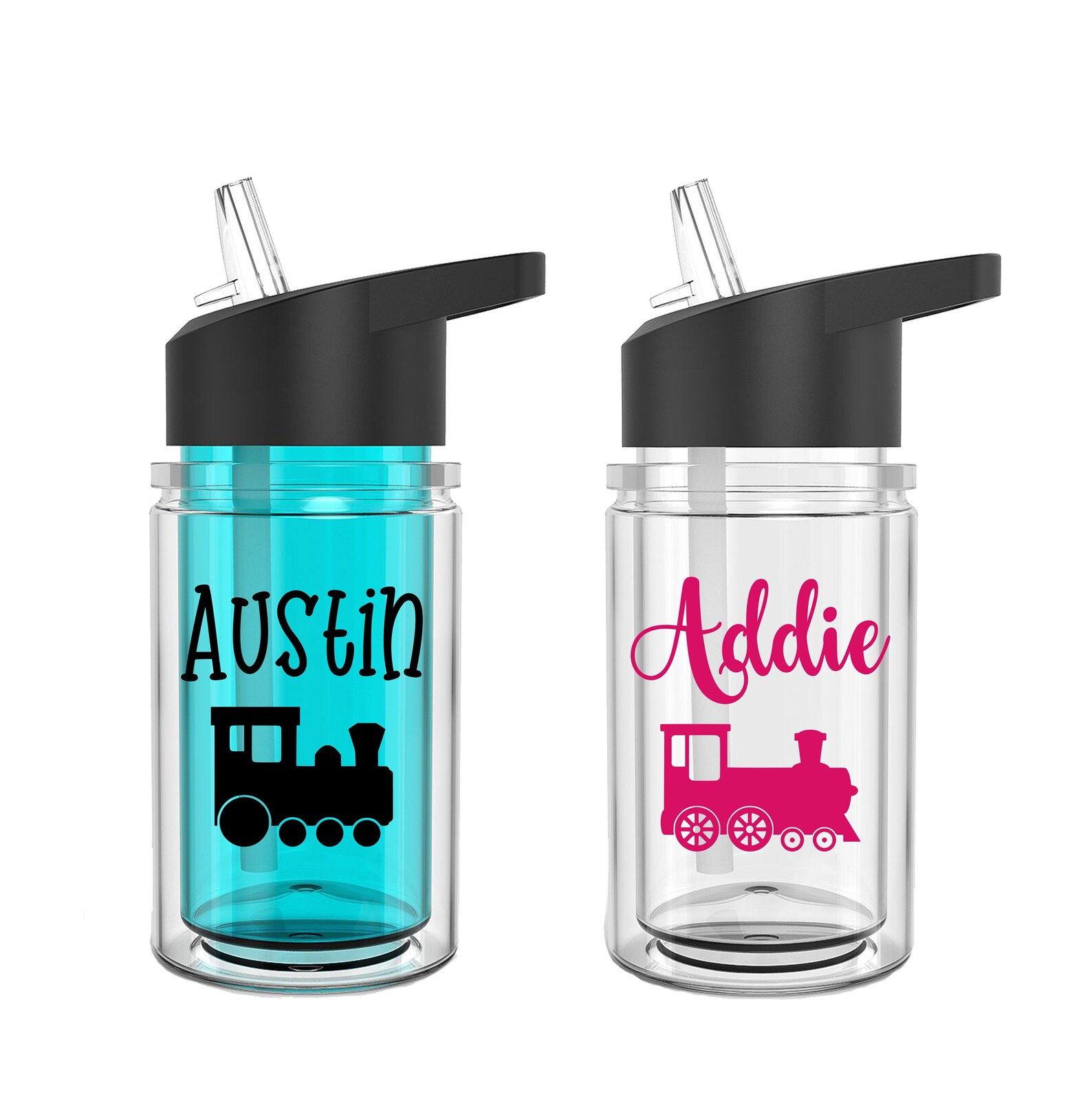 Train Kids Water Bottle Train Theme Party Favor Child's | Etsy