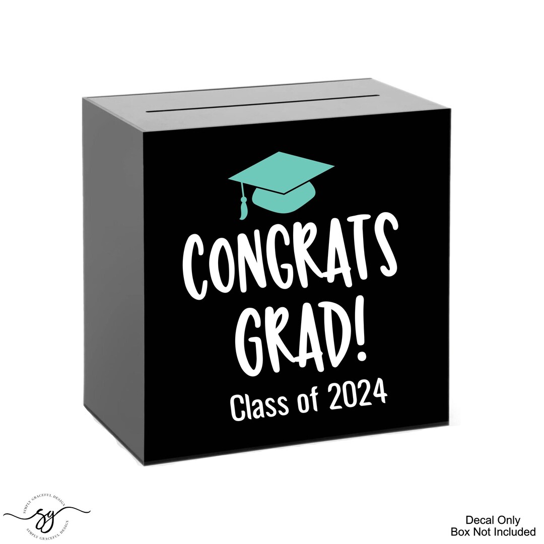Congrats Grad Decal, Graduation Decal, Gifts for Grads, Graduation ...