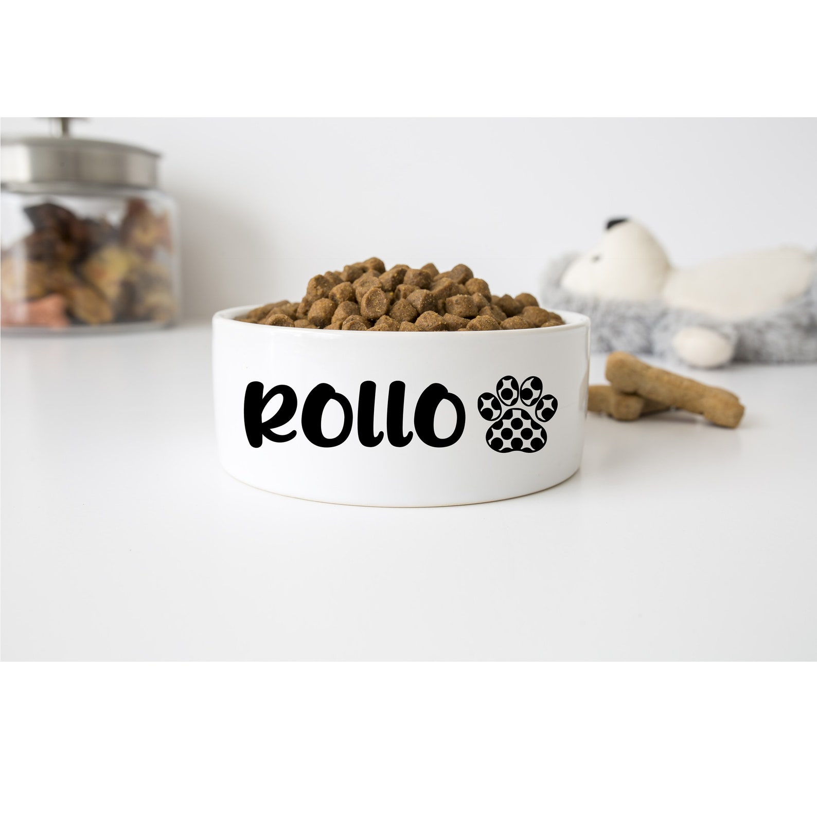 Dog Bowl Decal Dog Dish Decal Water Bowl Decal Personalized - Etsy