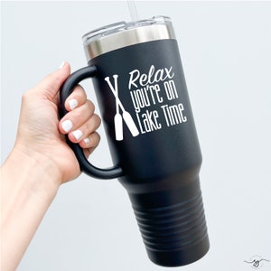 Relax Your on Lake Time Decal, Lake Decal, Lake Life Decal, Glitter ...