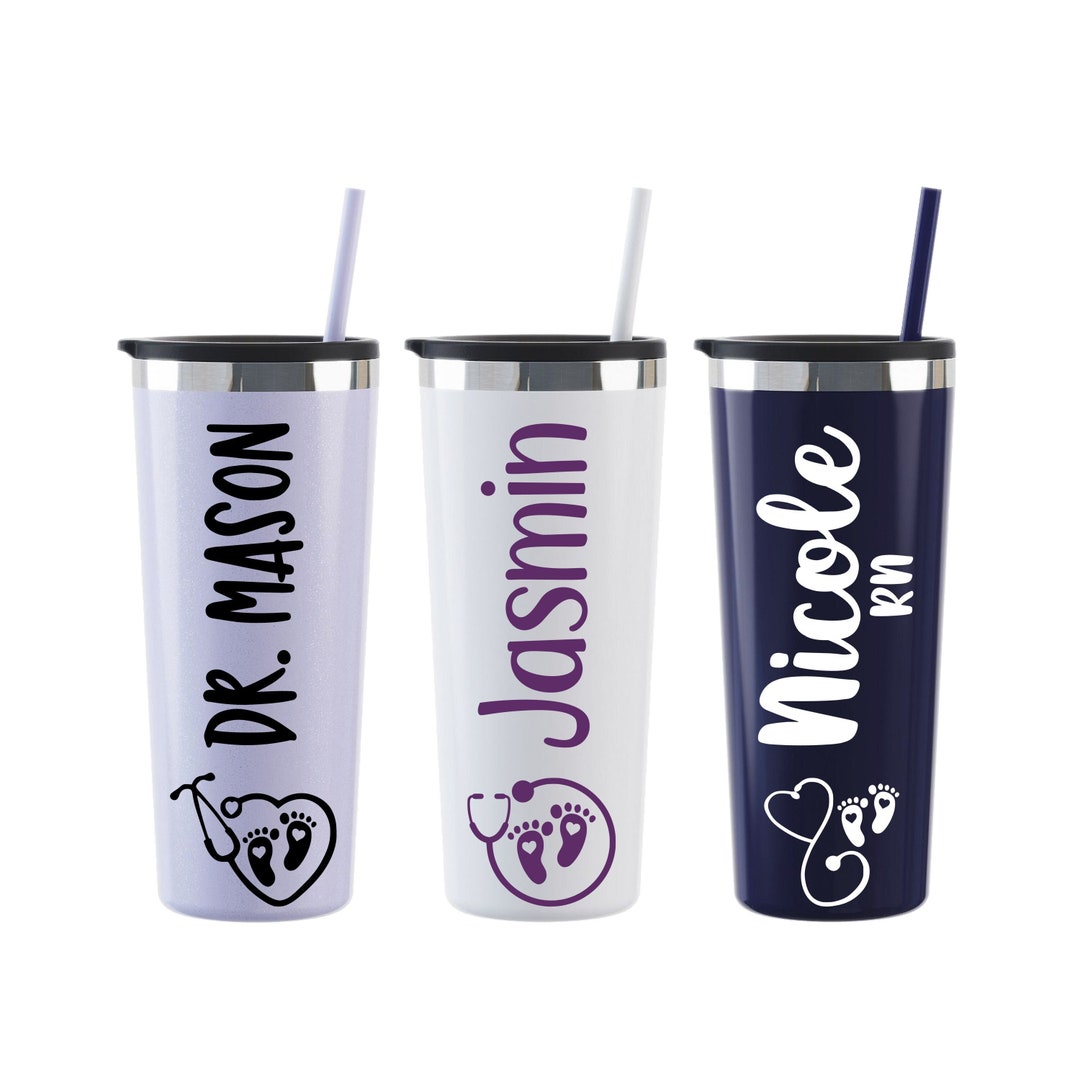 OB Nurse Stainless Steel Tumbler, Labor and Delivery Nurse Gift, RN ...
