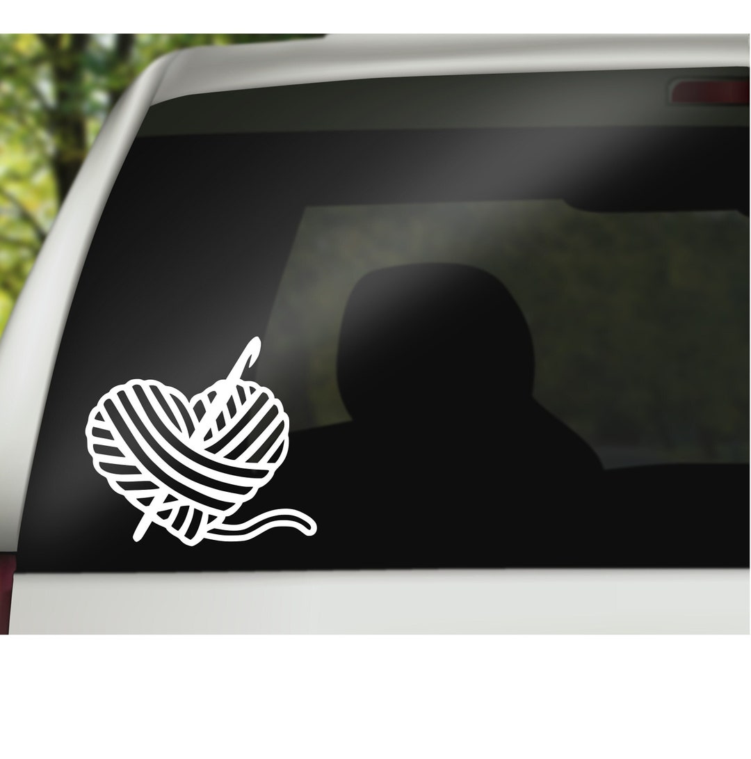 Crochet Decal Yarn Decal Crochet Gift Gift for Quilter - Etsy