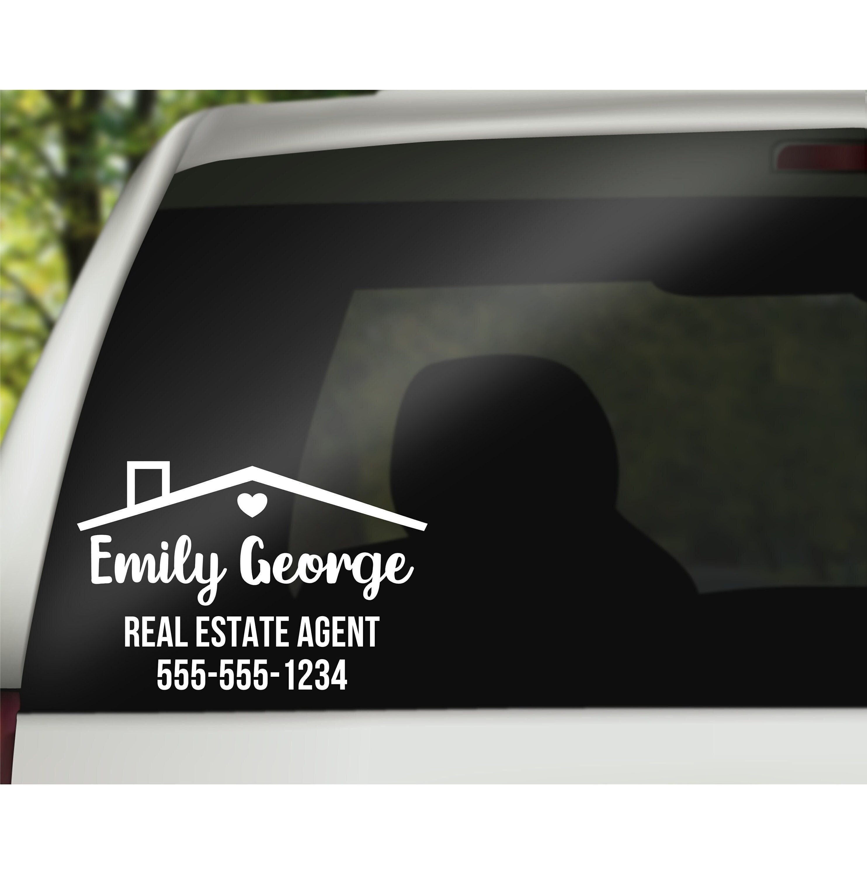 Realtor Car Decal, Real Estate Marketing Decal, New Realtor Gift ...