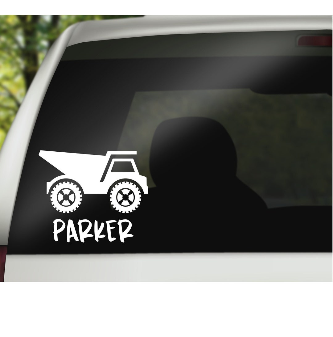Dump Truck Decal Construction Decal Digger Decal Boys - Etsy