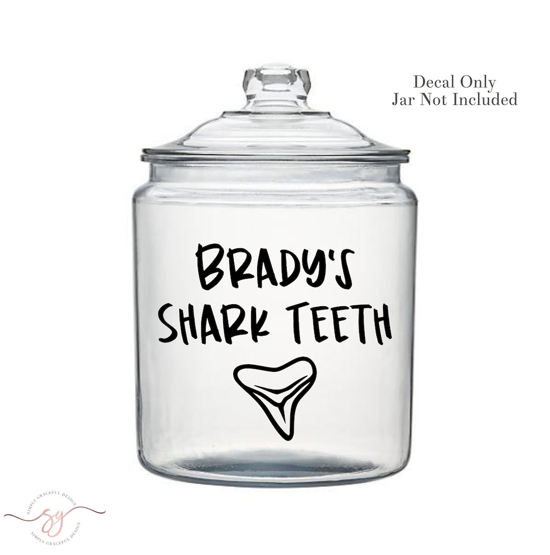 Shark Teeth Holder Decal, Shark Tooth Hunter Gift, Shark Lover Gift ...