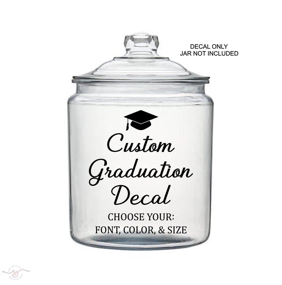 Custom Graduation Decal, Graduation Wishes, Personalized Decal, Gifts ...