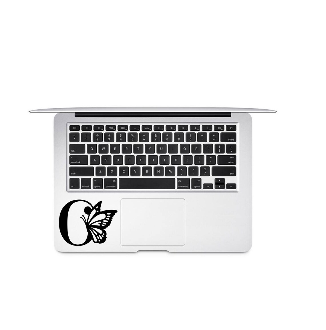 Butterfly Initial Decal, Monogram Decal, Single Letter Decal, Tumbler ...