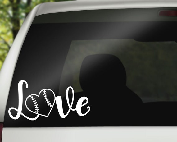 Baseball Love Decal Baseball Decal Softball Love Decal | Etsy