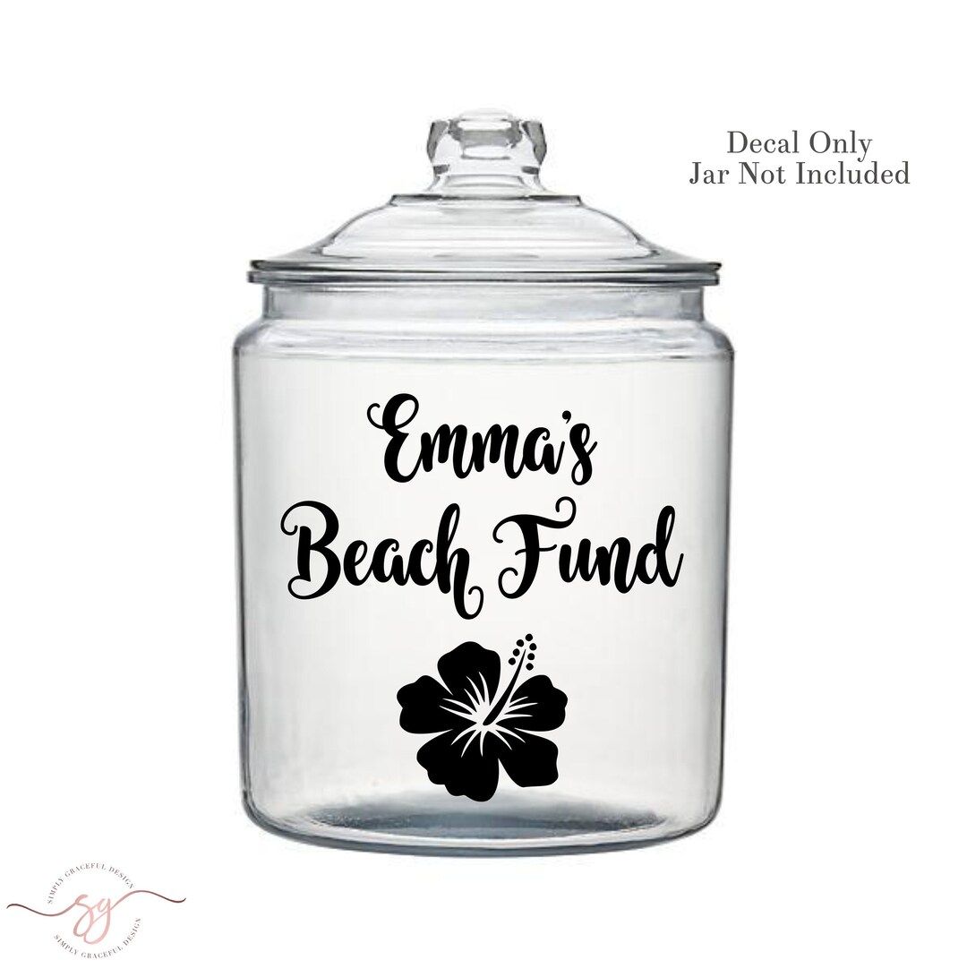 Beach Fund Decal, Travel Fund Decal, Beach Lover Gift, Girls Trip ...