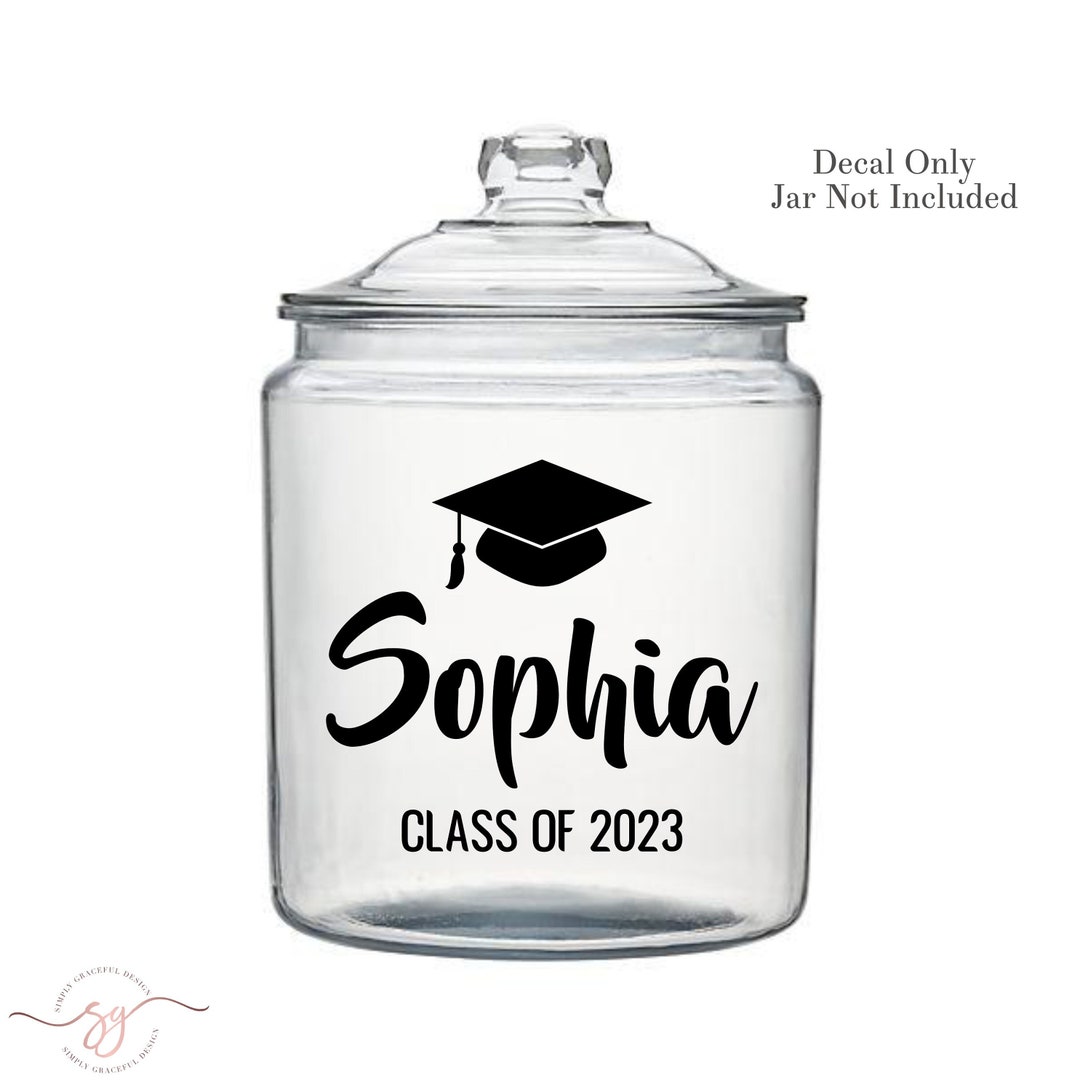 Personalized Graduation Decal Graduation Keepsake Class of - Etsy