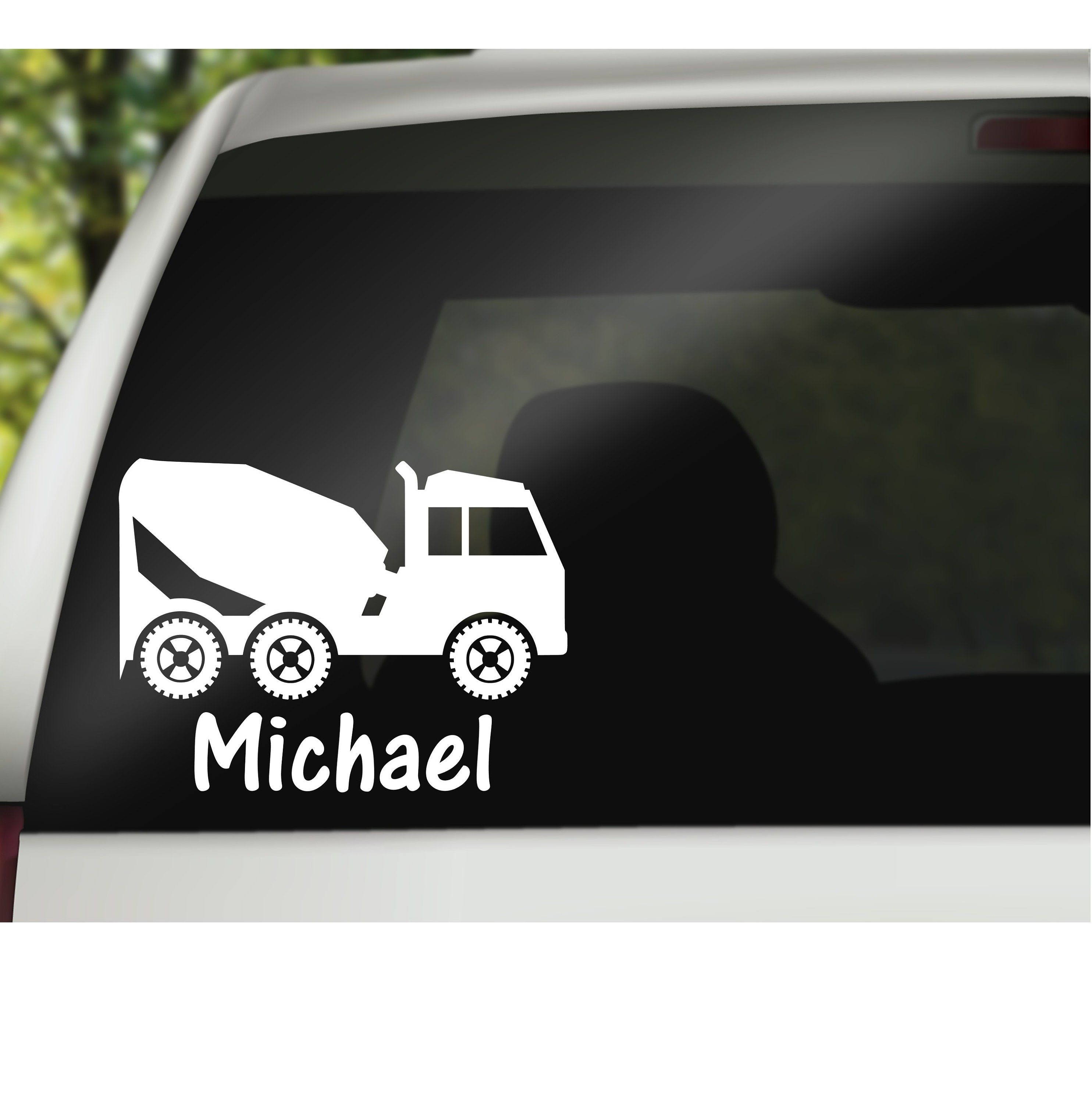 Dump Truck Decal Construction Decal Digger Decal Boys | Etsy