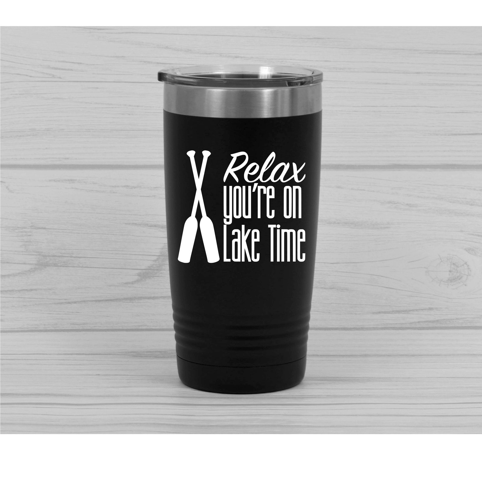 Relax Your on Lake Time Decal Lake Decal Lake Life Decal | Etsy