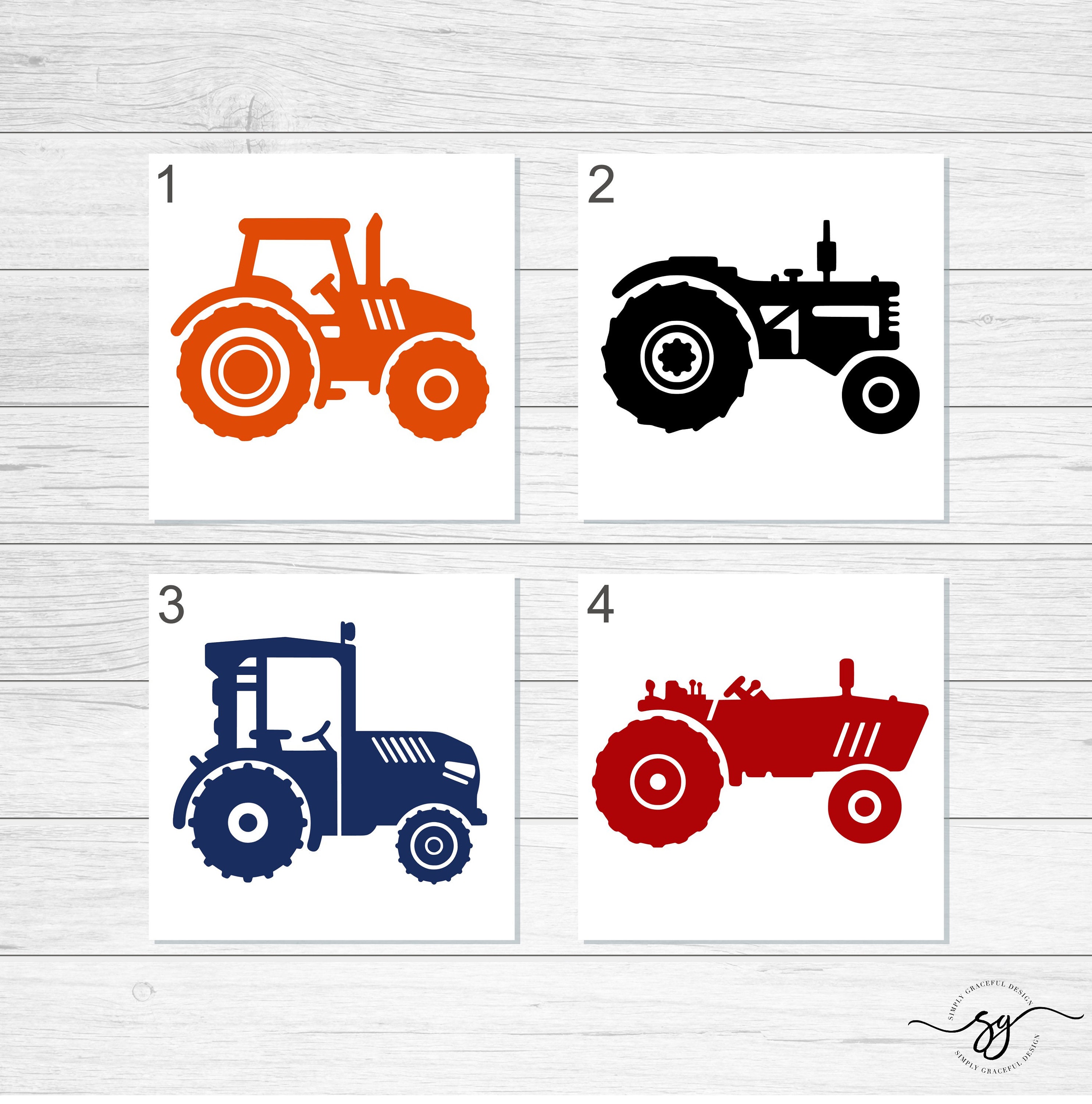 Tractor Decal, Tractor Birthday Party, Gift for Farmer, Water Bottle ...