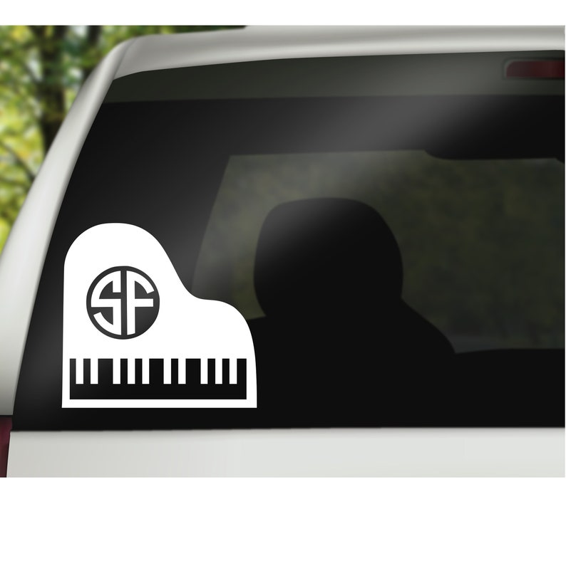 Piano Monogram Decal Gift for Pianist Piano Teacher Gift - Etsy