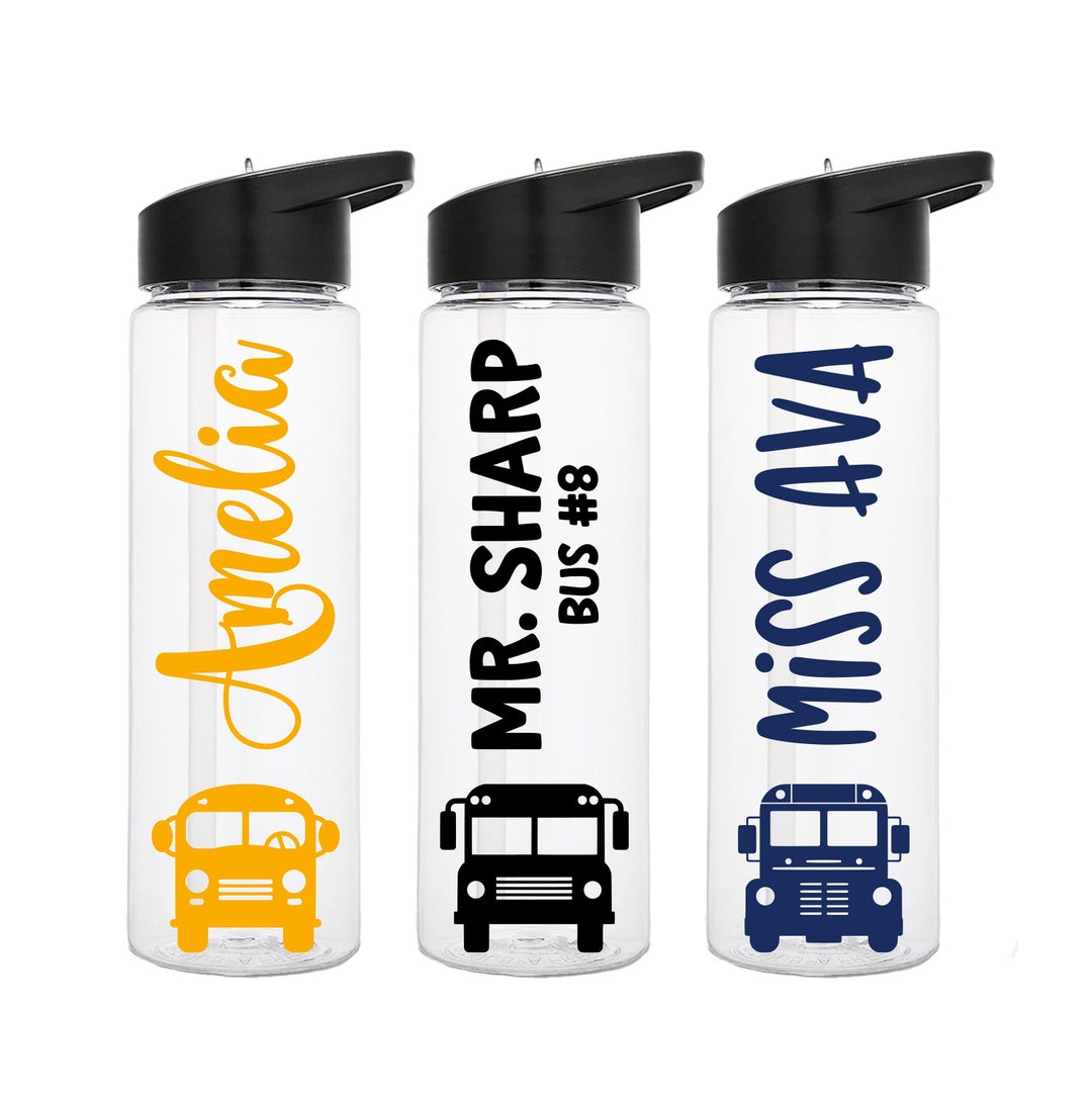 School Bus Water Bottle, Bus Driver Tumbler, Bus Driver Appreciation ...