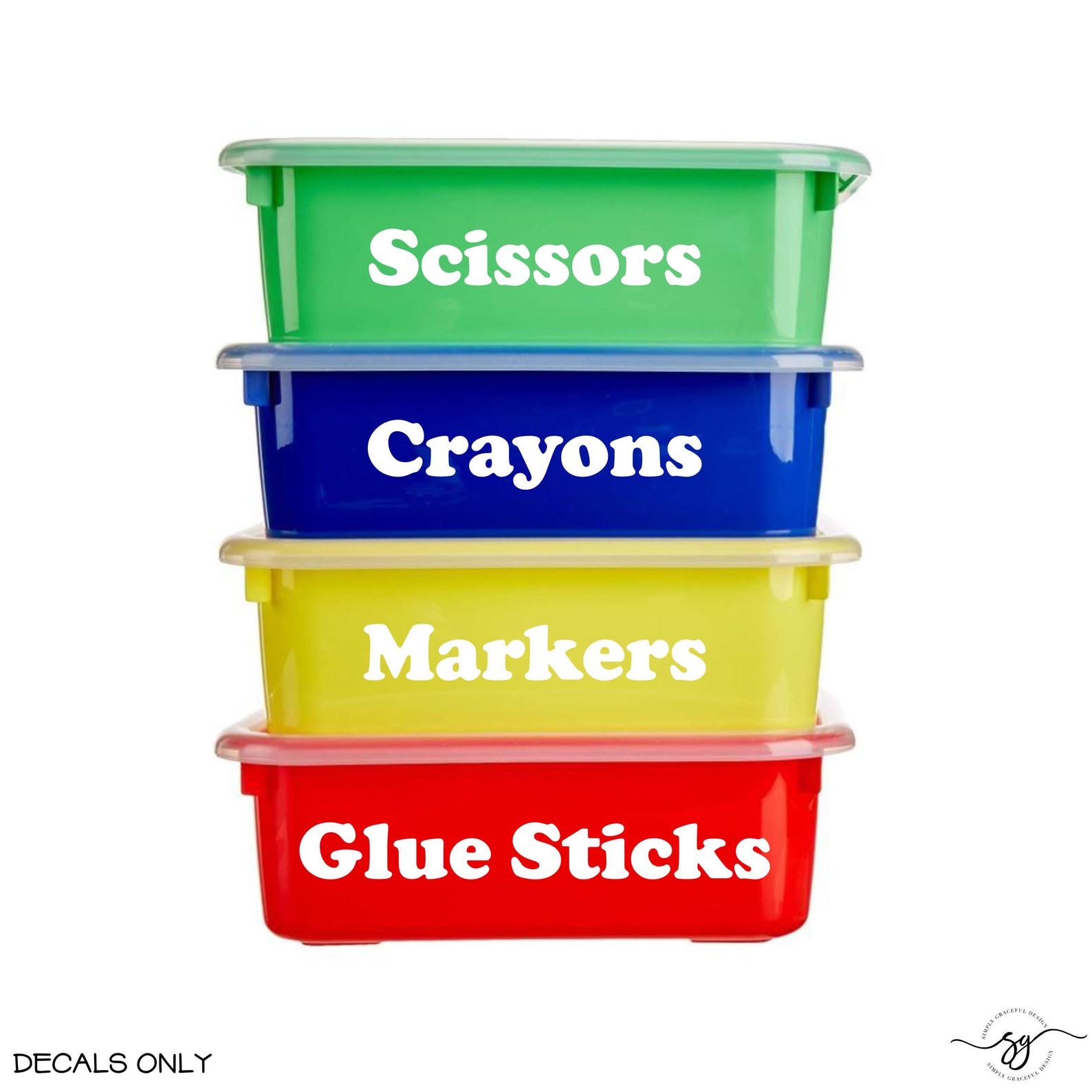 Classroom Labels, Back to School Decals, Bin Labels, Teacher ...