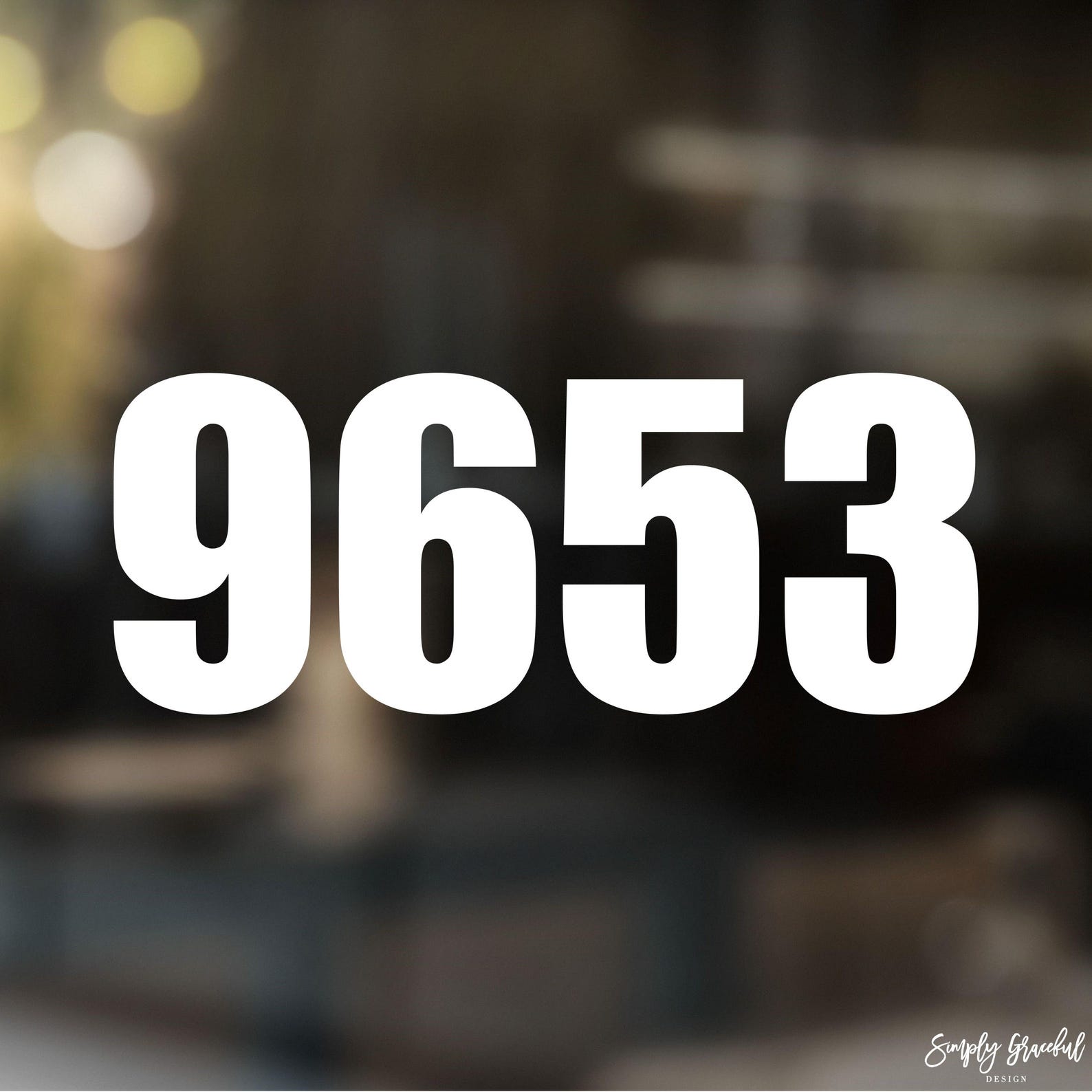 Custom Vinyl Number Decal, Wedding Table Numbers, Mailbox Number ...