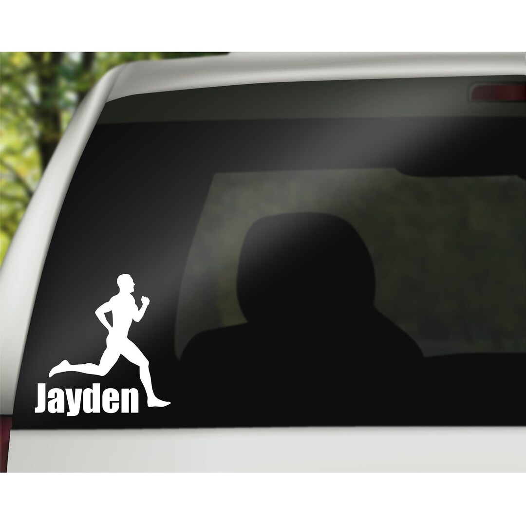 Running Decal, Runner Decal, Marathon Decal, Gift for Runner, Cross ...