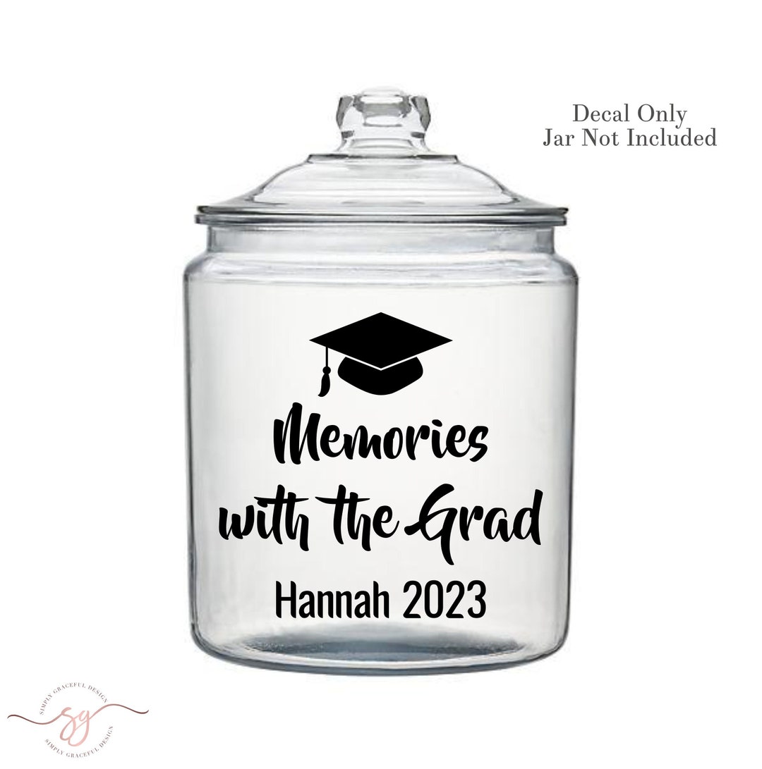 Graduation Wishes Memories With the Grad Personalized Jar - Etsy