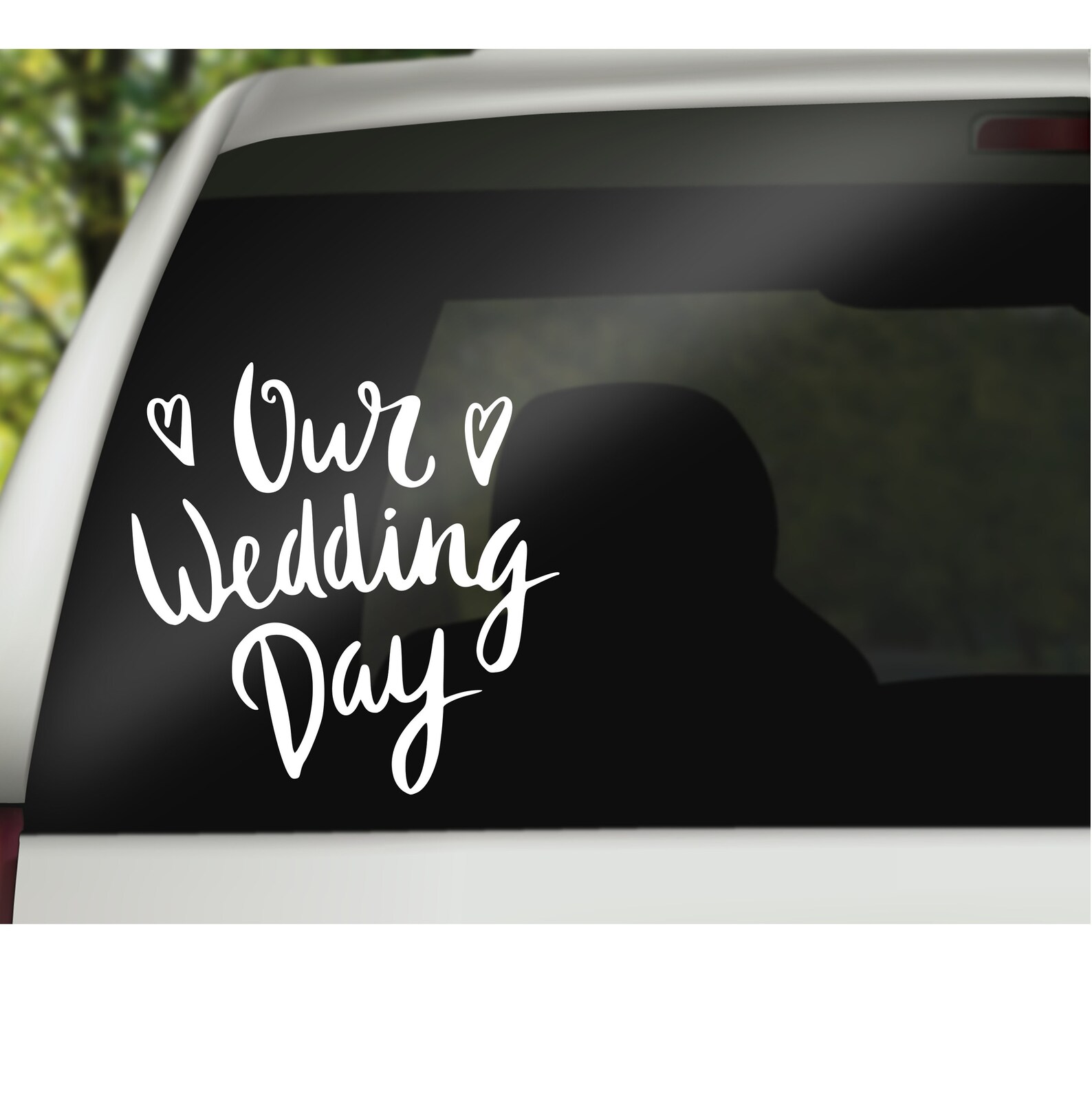 Just Married Car Decal Wedding Car Decal Newly Wed Decal - Etsy