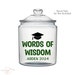 Graduation Wishes, Words of Wisdom, Personalized Jar Decal, Gifts for ...