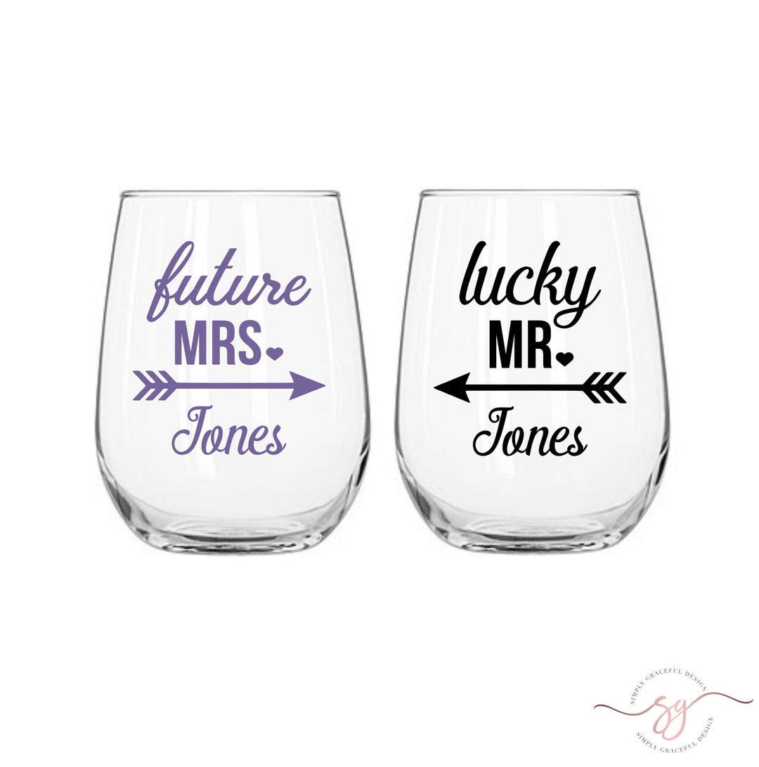 Future Mrs Decal Lucky Mr Decal Engagement Decal Bride - Etsy