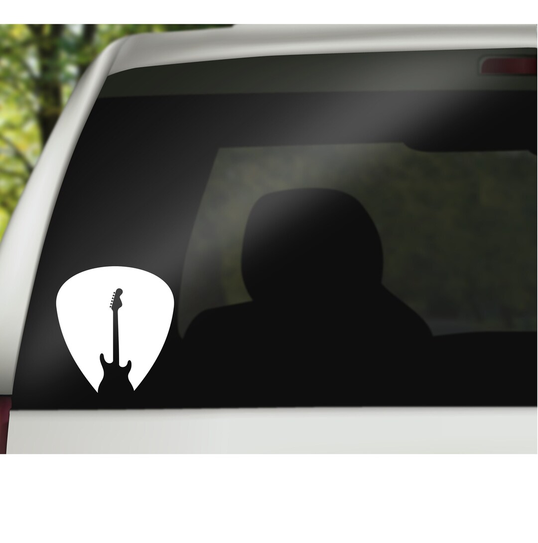 Guitar Pick Decal, Band Name Decal, Music Teacher Gift, Musician Gift ...