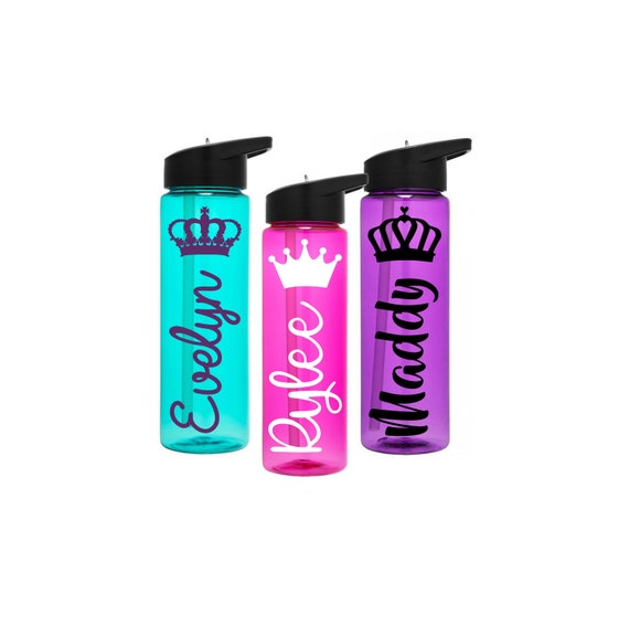 Princess Crown Water Bottle Princess Party Favors Princess | Etsy