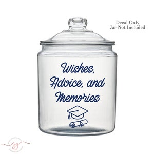 Custom Graduation Decal Graduation Wishes Personalized - Etsy