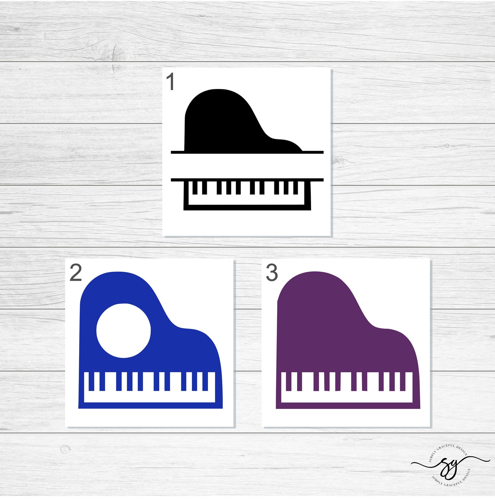 Piano Monogram Decal Gift for Pianist Piano Teacher Gift - Etsy