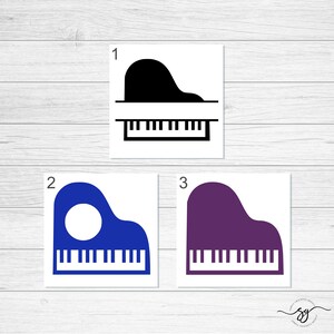 Piano Monogram Decal, Gift for Pianist, Piano Teacher Gift, Music ...
