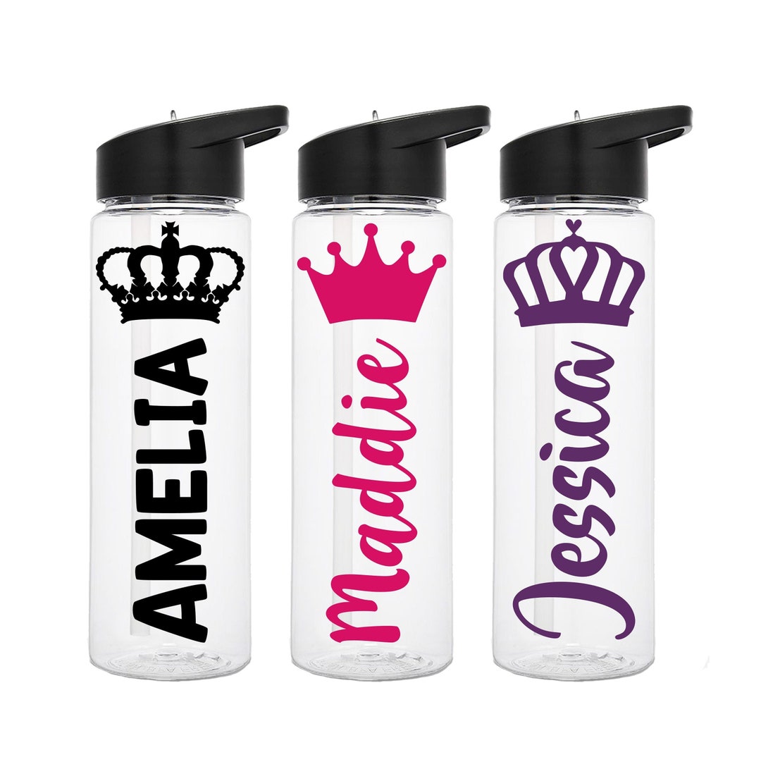 Princess Crown Water Bottle, Princess Party Favors, Princess Girly ...